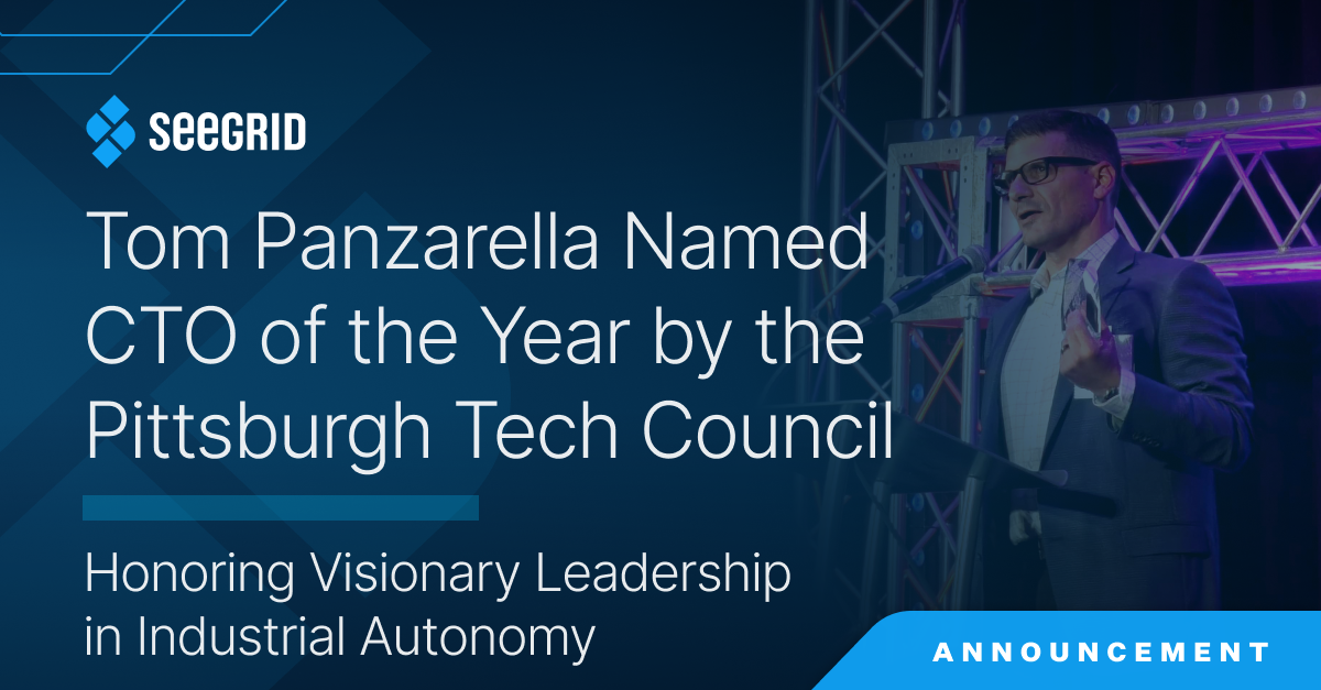 Seegrid CTO Tom Panzarella Named 2025 CTO of the Year by Pittsburgh Technology Council
